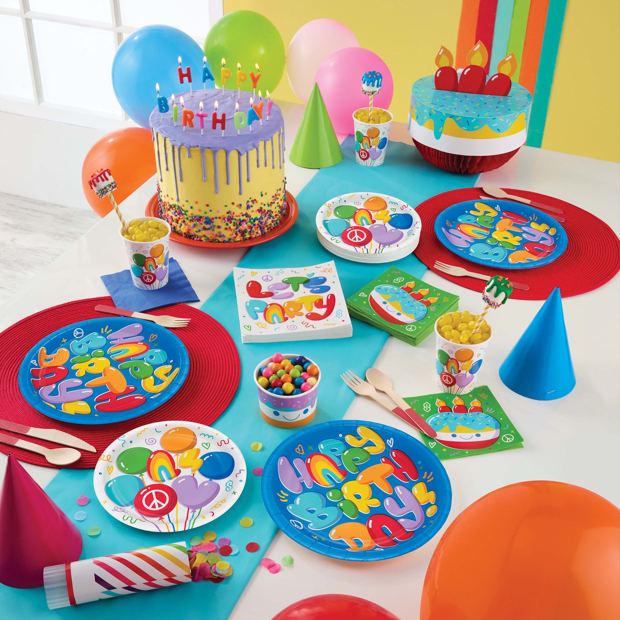 Bulk Bubbly Birthday Party Supplies - Napkins.com