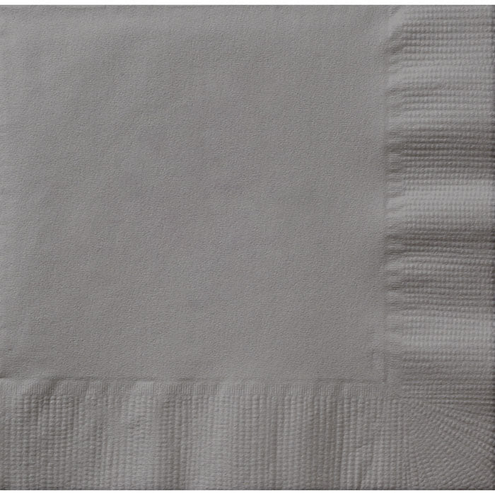 Wholesale Embossed Gray Beverage Napkins 1000 ct - Napkins.com
