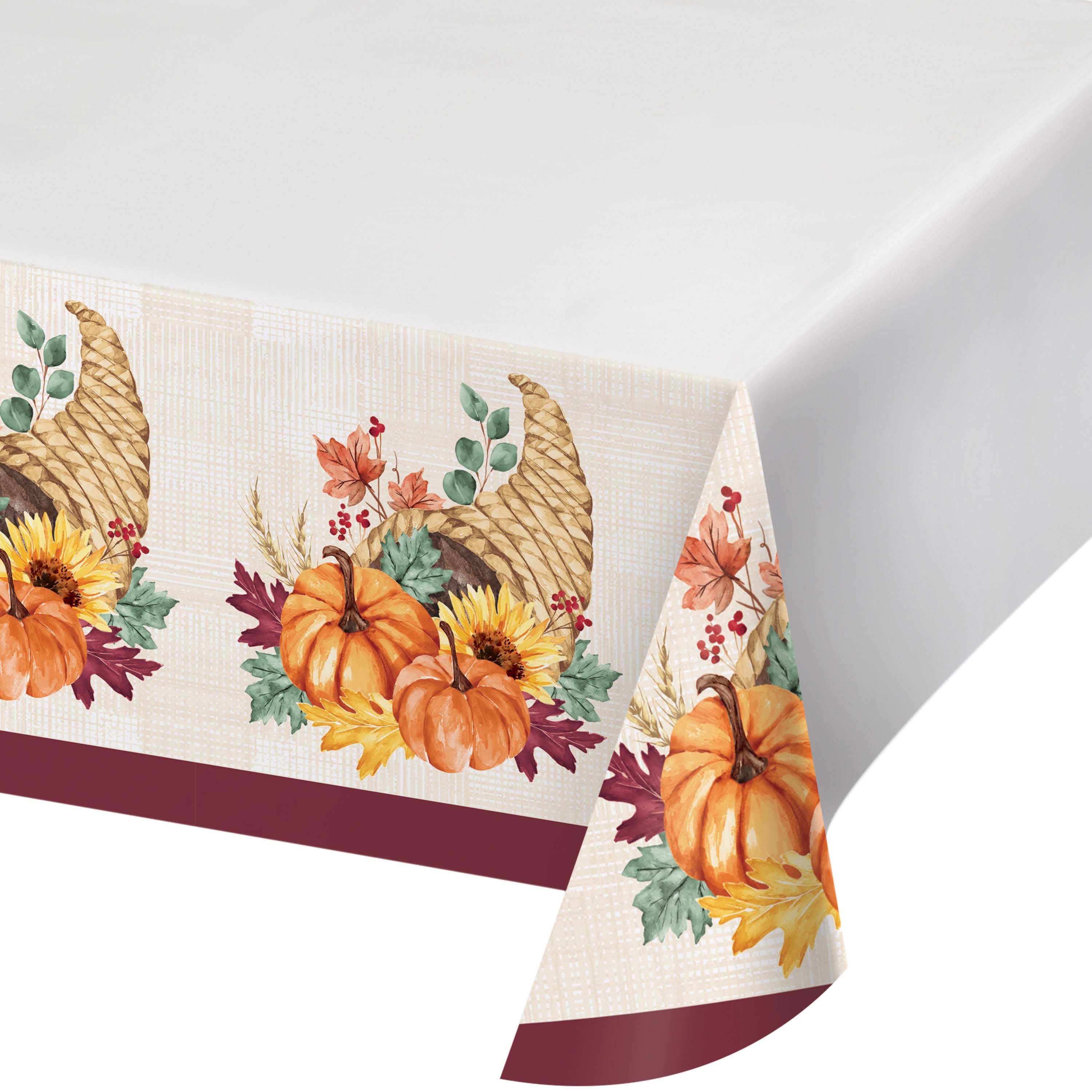 Wholesale Fall Feast Paper Tablecloths - Napkins.com