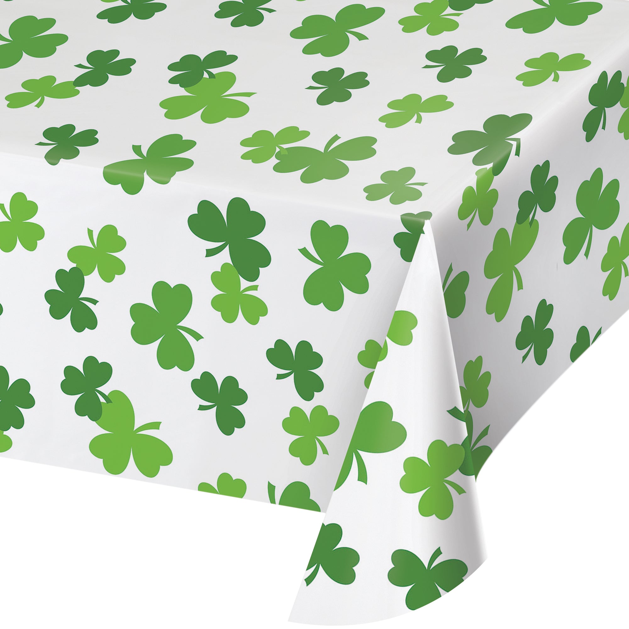 Bulk Shamrock Plastic Tablecloths 12 ct - Napkins.com