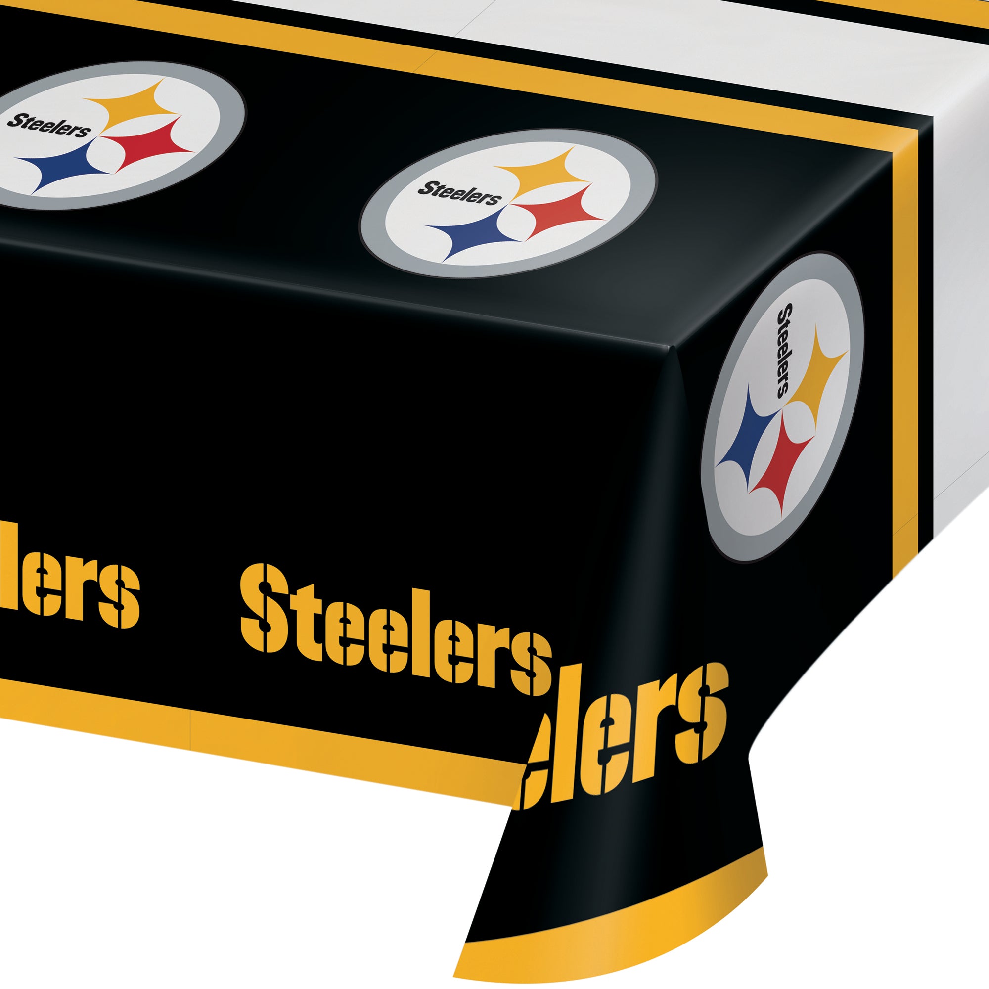 Bulk Pittsburgh Steelers Tablecloths - 1 / pkg, 12 pkgs / case ...