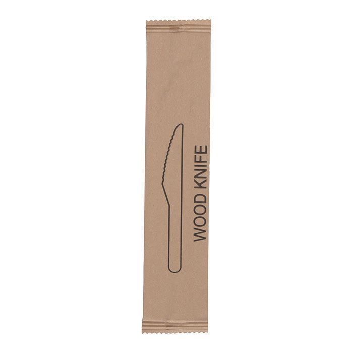 6.5" Earthwise Wrapped Wood Knives 1000 ct – Napkins.com