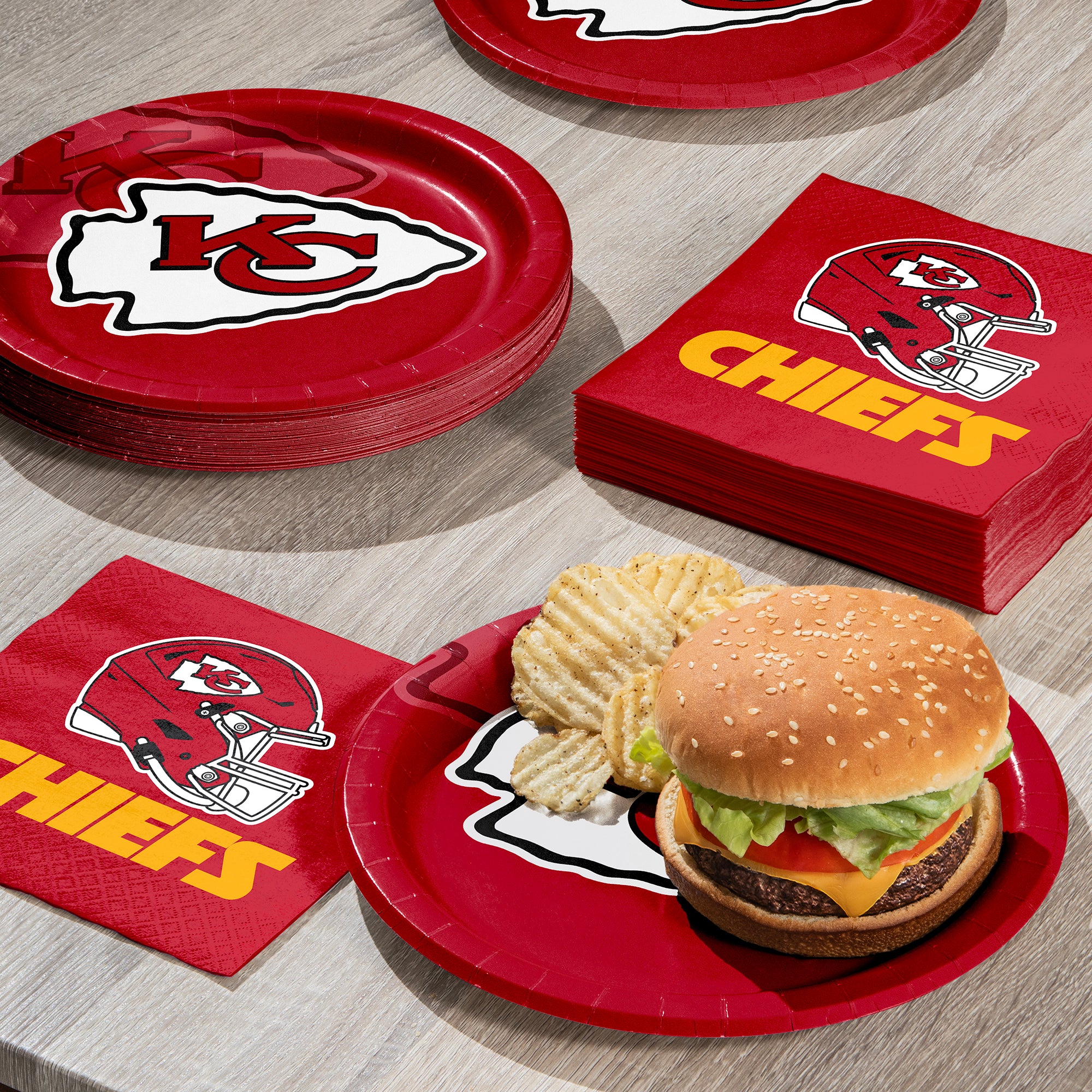 Wholesale Kansas City Chiefs Dinner Plates - Napkins.com