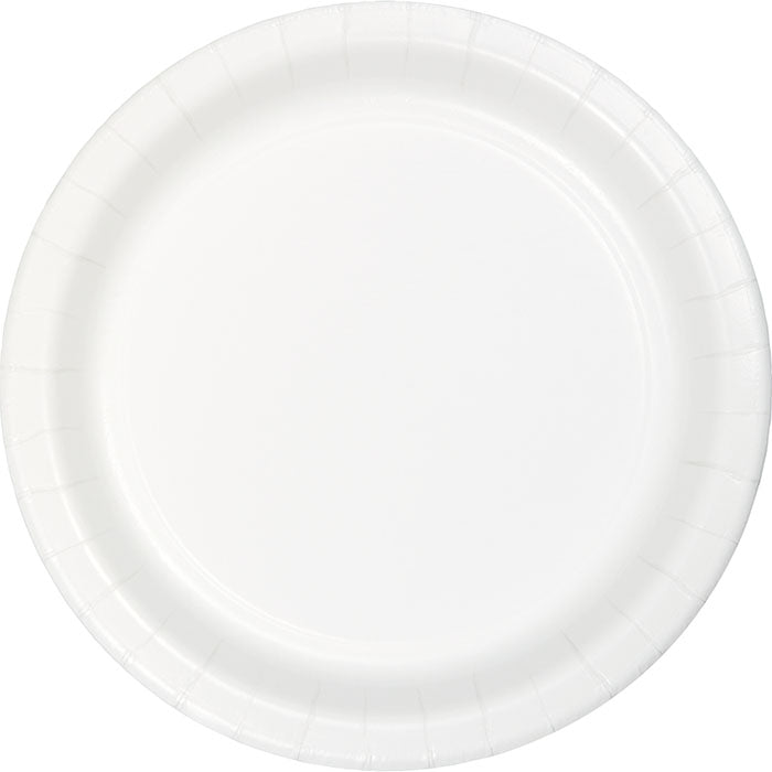 Bulk 9" White Paper Dinner Plates 500 ct - Napkins.com