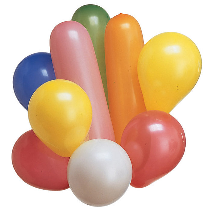 Bulk Assorted Shape Latex Balloons 240 ct - Napkins.com