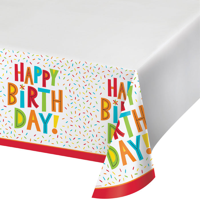 Wholesale Birthday Fun Plastic Tablecloths 12 ct - Napkins.com