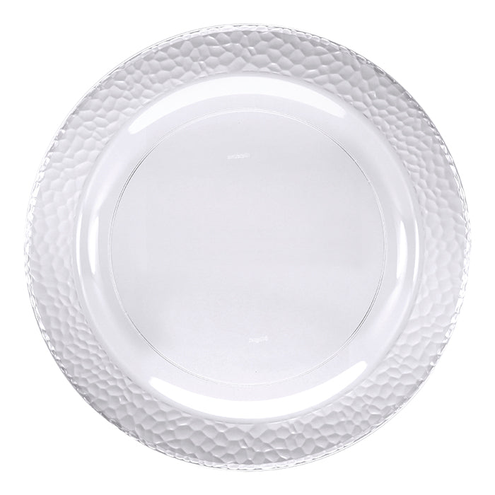 Wholesale Clear Pebble Plastic Banquet Plates 120 ct - Napkins.com