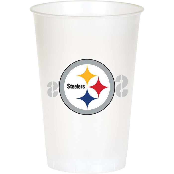 Pittsburgh Steelers 20 oz Plastic Cups - 8 / pkg, 12 pkgs / case ...