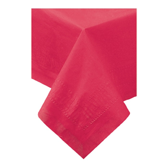 Wholesale Red Cellutex 82" x 82" Paper Tablecloths - Napkins.com
