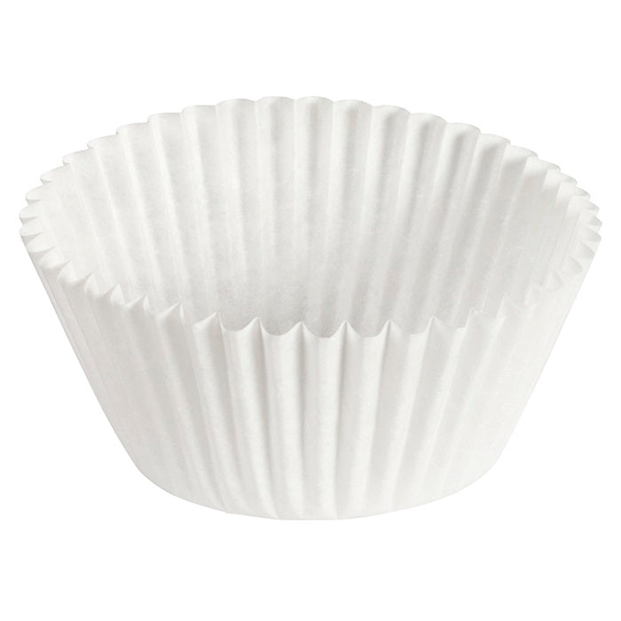 White 3" Fluted Bake Cup | 500 / pkg, 40 pkgs / case | Bulk Price ...