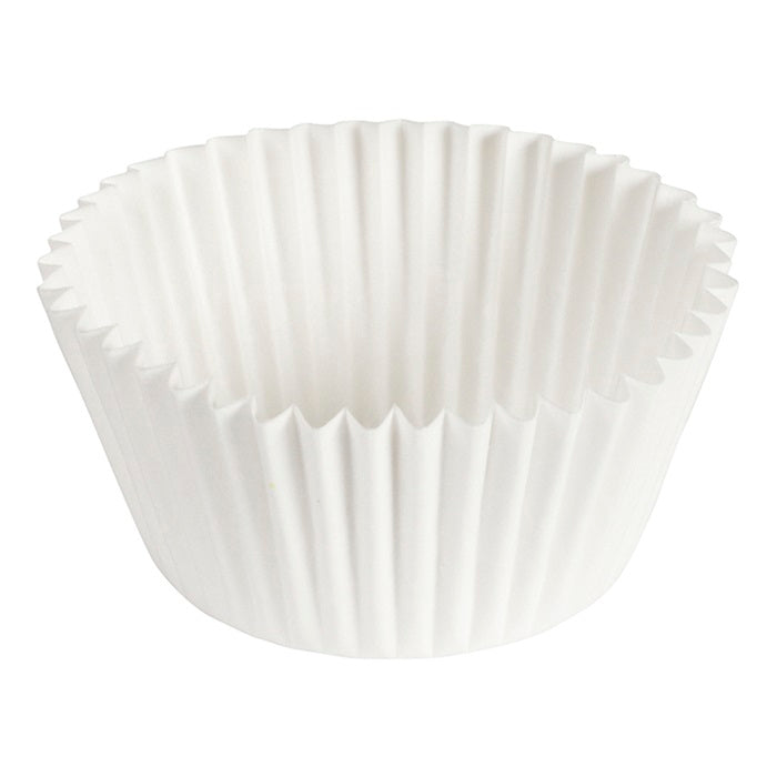 Bulk White 4.5" Blank Fluted Bake Cup | 500 / pkg, 20 pkgs / case ...