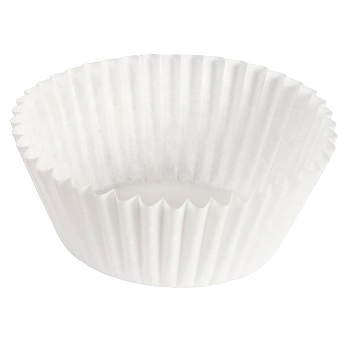White 5" Fluted Bake Cup | 500 / pkg, 20 pkgs / case | Bulk Price ...
